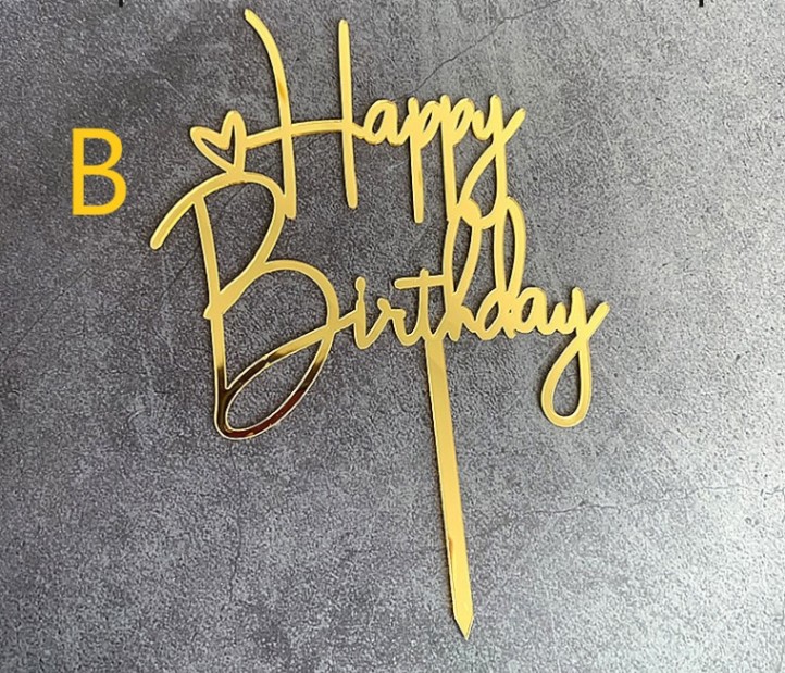 Happy Birthday Topper - Sophie Bakes